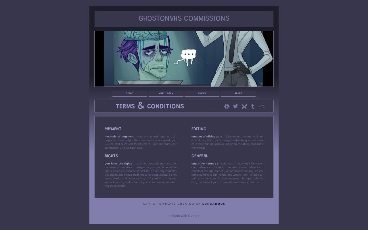 ghostonvhs commissions